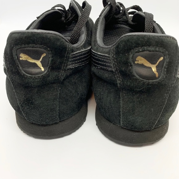Puma | Shoes | Puma Roma Black Suede Leather Wm Shoes Sz 8 | Poshmark